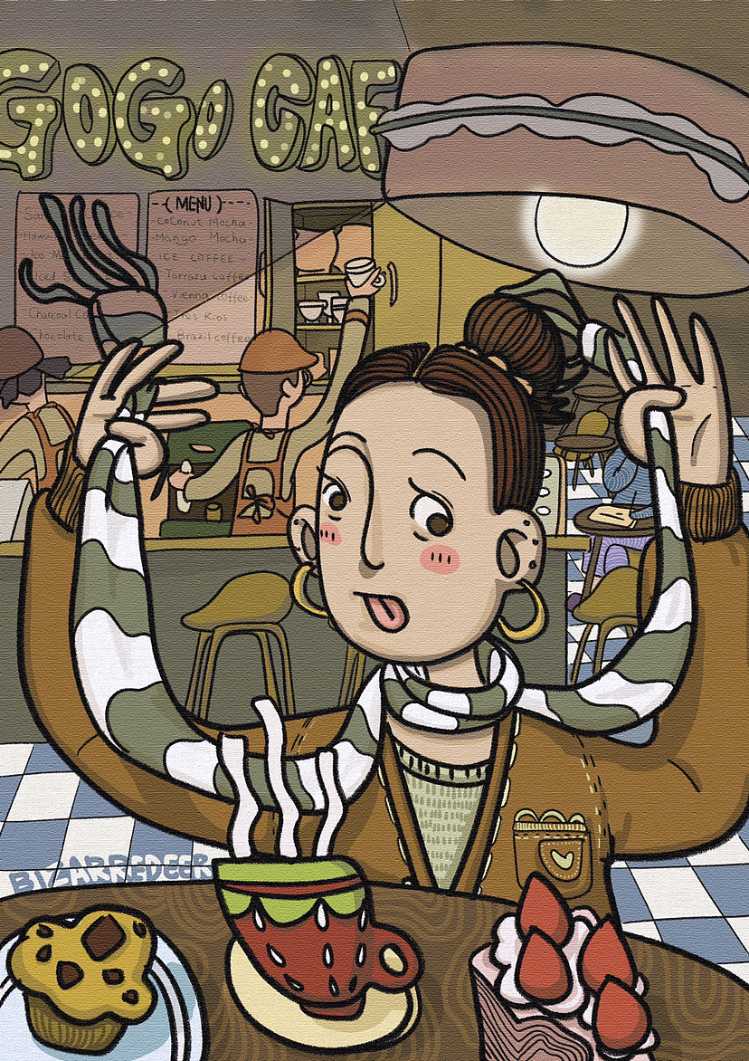 gogo cafe*_Bizarredeer-站酷ZCOOL