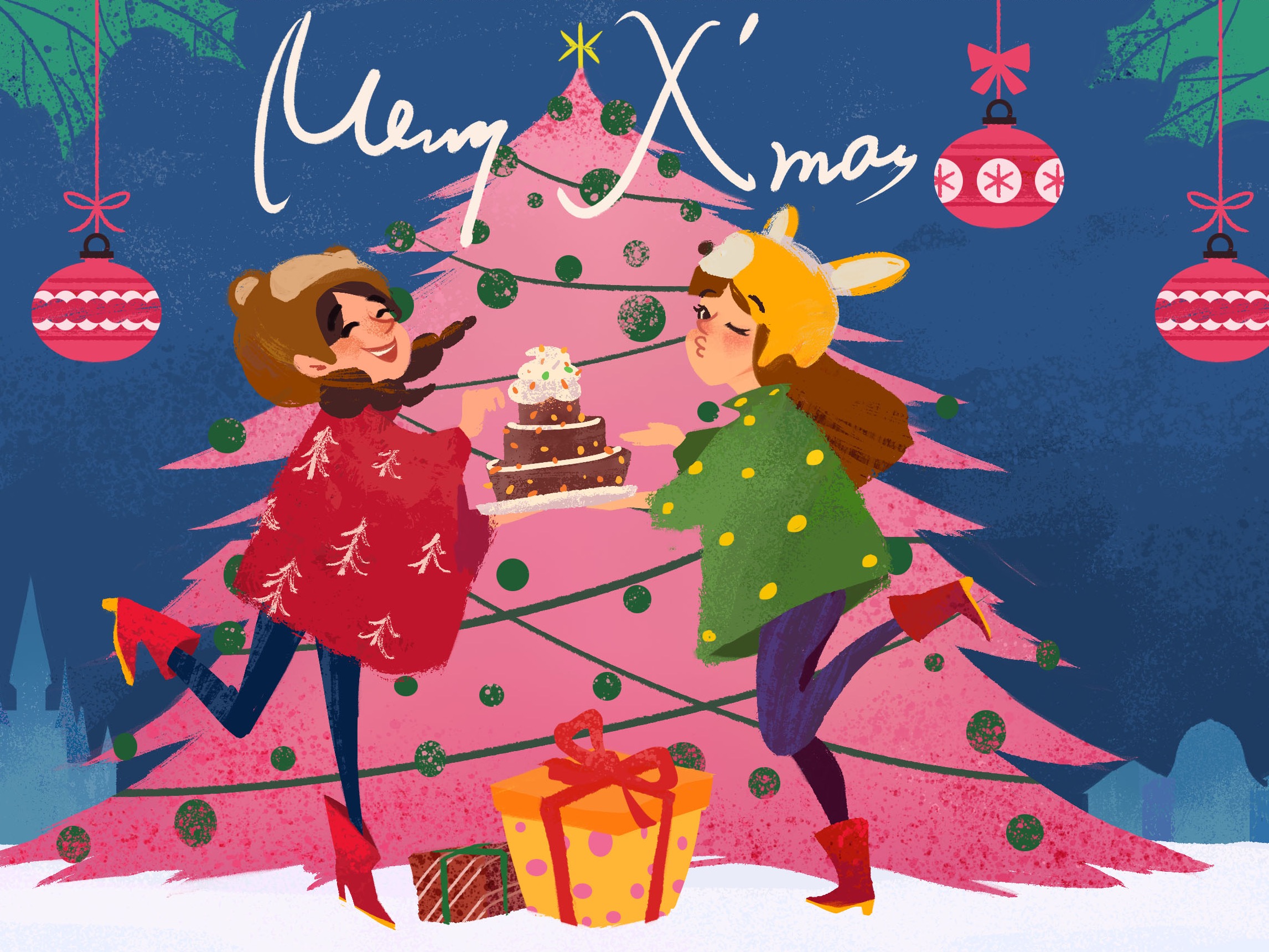 圣诞快乐_Hyon研-站酷ZCOOL