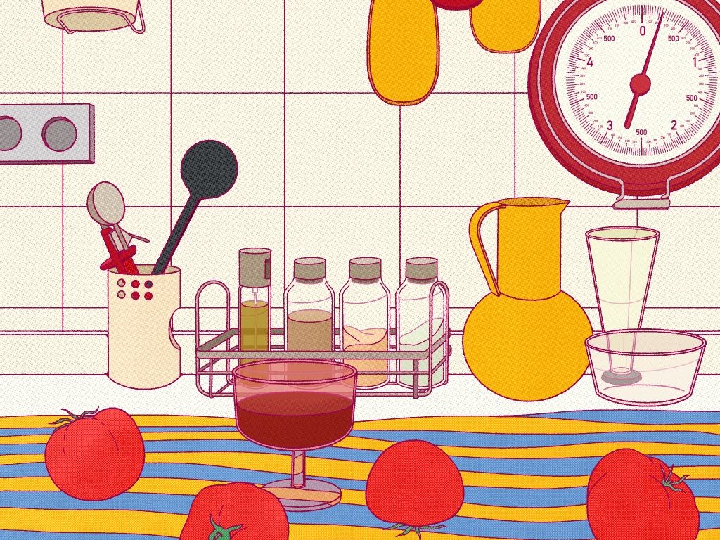 iPad 插画练习｜餐饮篇_Ge_Tongwei-站酷ZCOOL