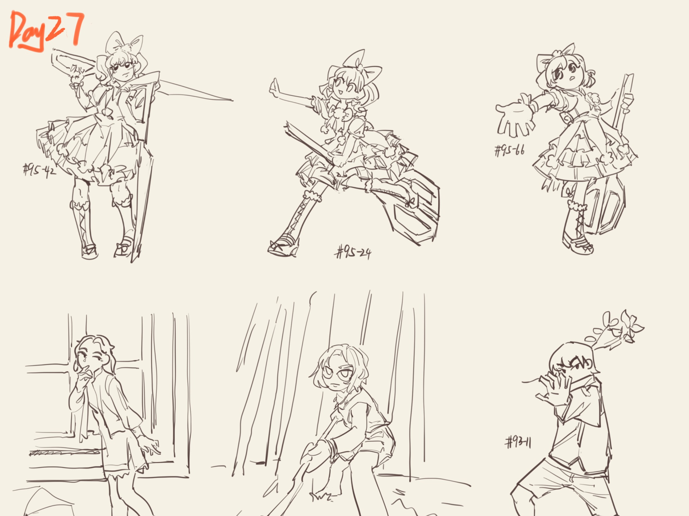 11期Day27 @速写班长 #速写60天挑战赛# _一语四字-站酷ZCOOL