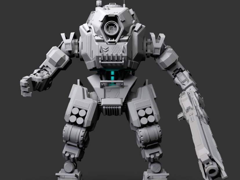 泰坦陨落机甲模型制作_svip凹凸曼-站酷ZCOOL