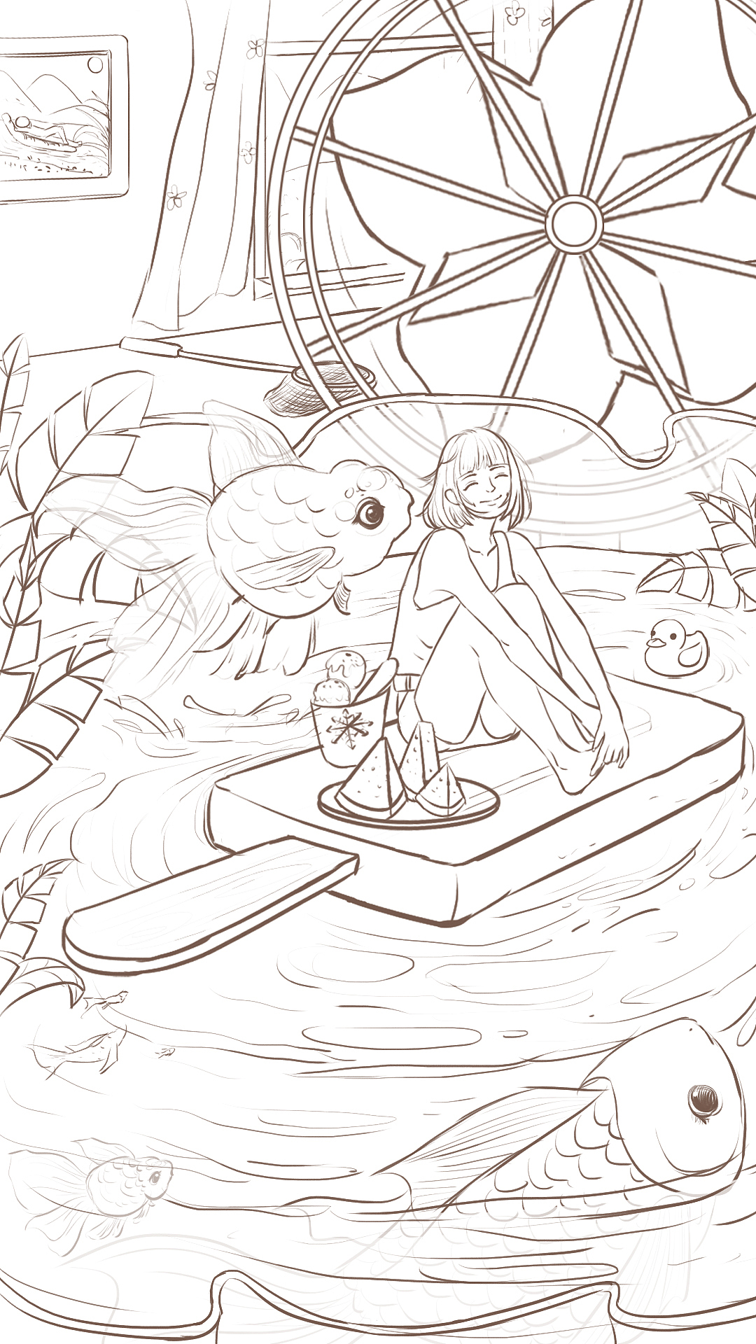 博彦UED 大暑 插画海报_博彦科技UED-站酷ZCOOL