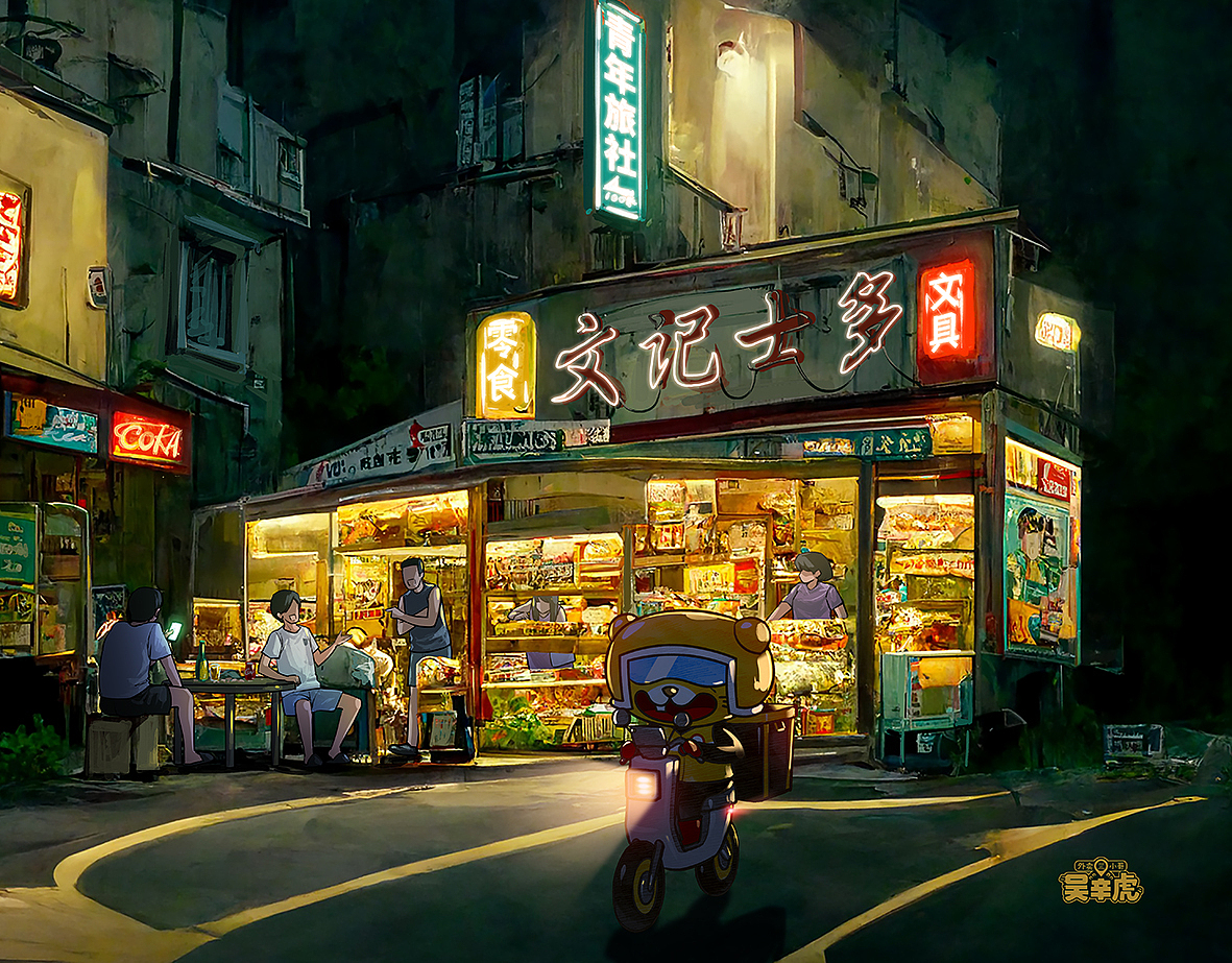 深夜小巷_Gwemo鸡毛-站酷ZCOOL