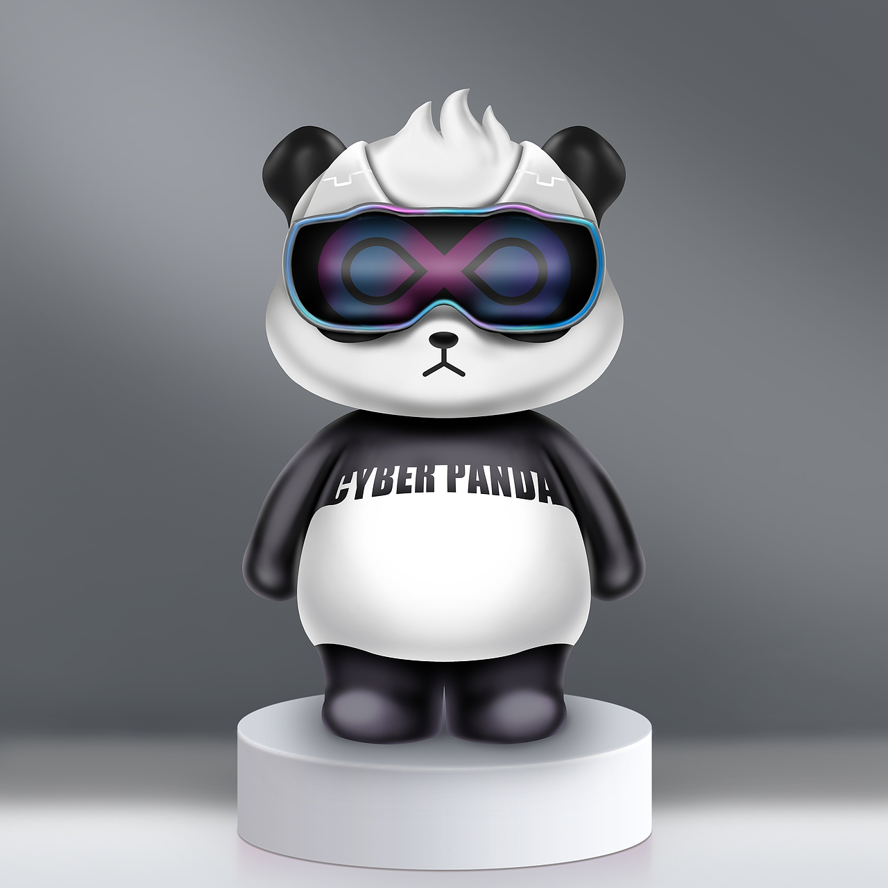 《Cyber Panda》IP数字艺术NFT__为梦-站酷ZCOOL