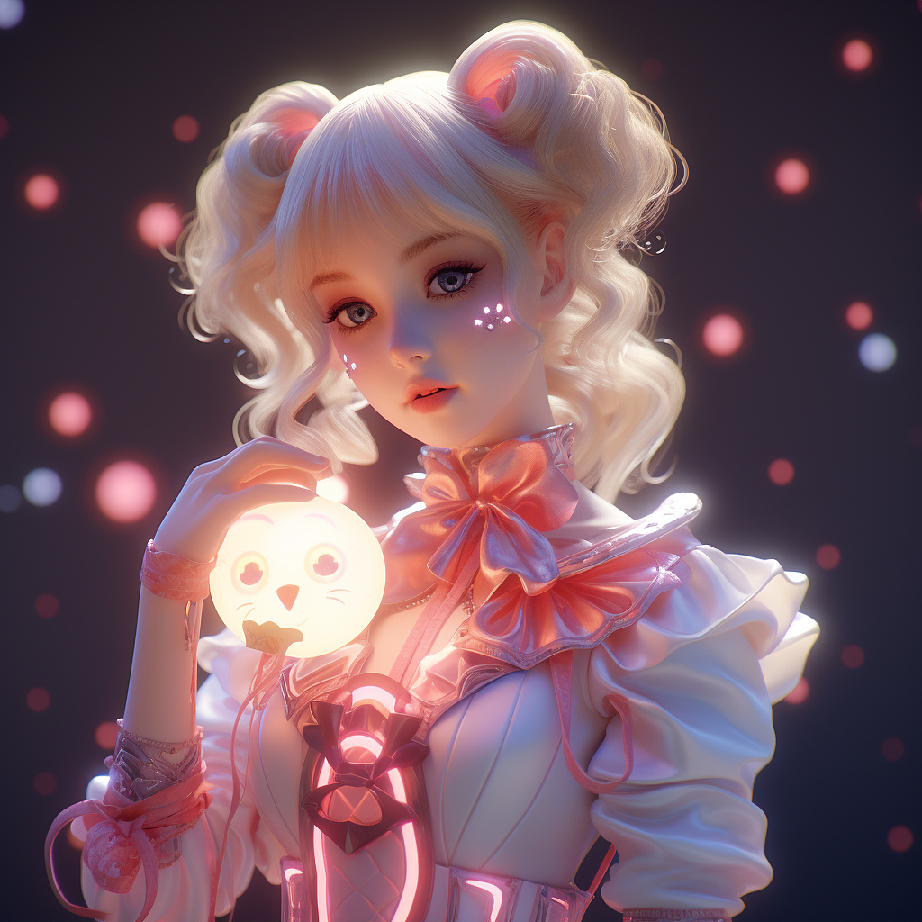 AI赛博风美少女_Sofia小莹-站酷ZCOOL