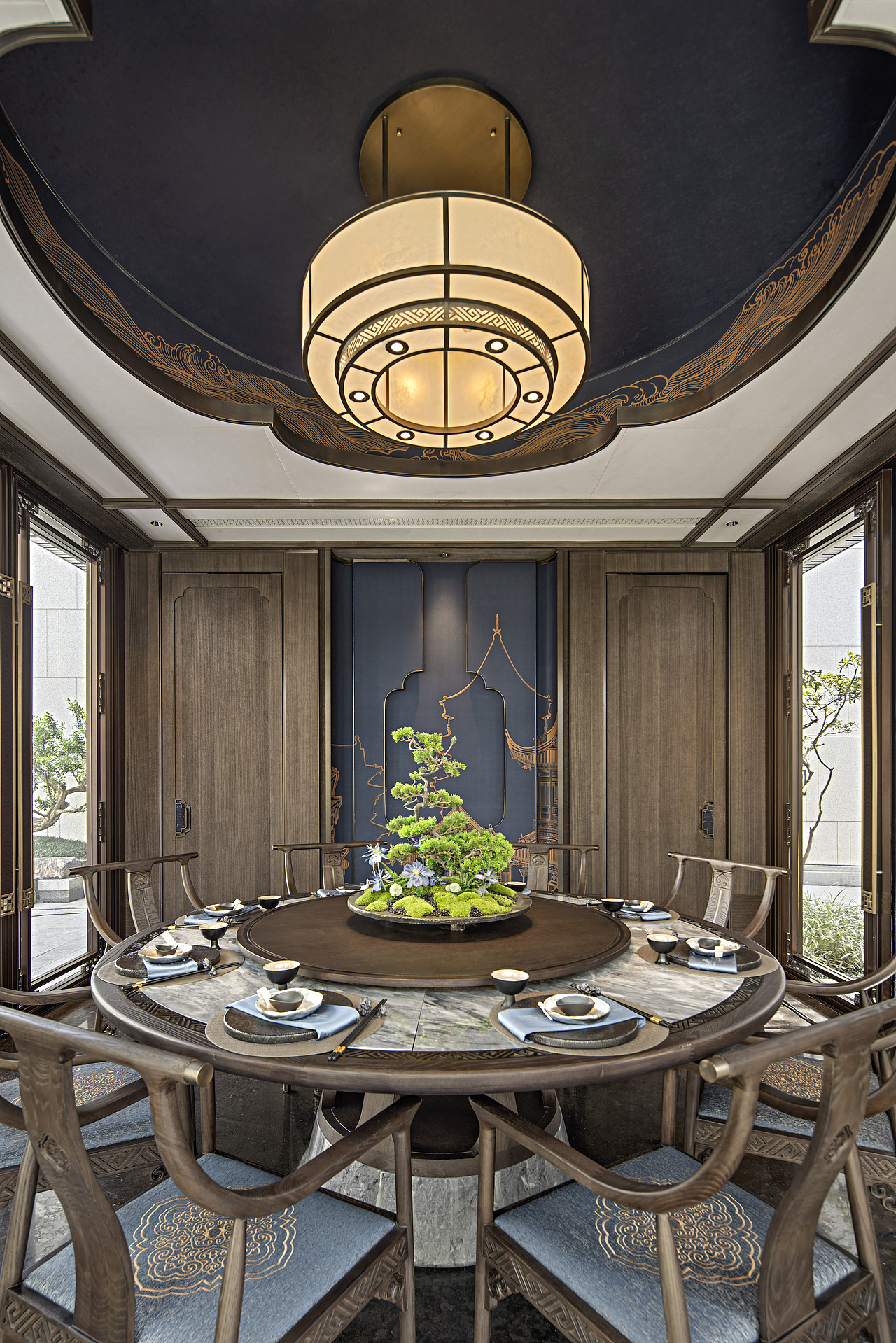 盘石设计 | 600㎡中式售楼处，白墙黛瓦，筑梦诗画徽境_深圳盘石设计-站酷ZCOOL