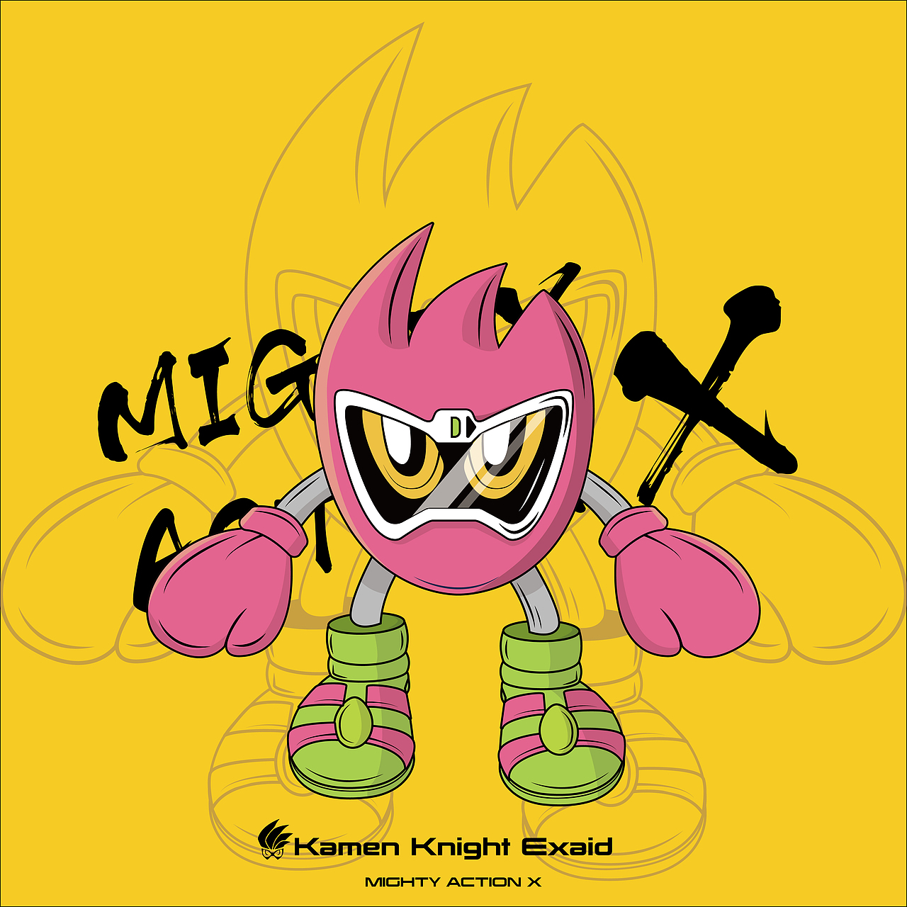 MIGHTY ACTION＆KAMEN KNIGHT EXAID_ricardM路-站酷ZCOOL