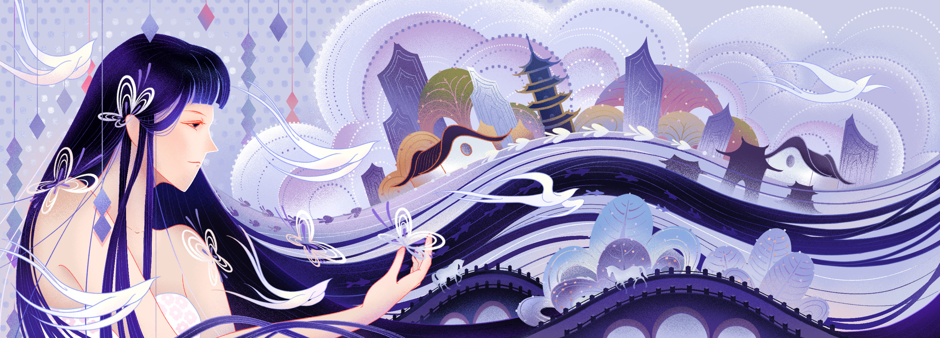 《长发》_不周吉zhou-站酷ZCOOL