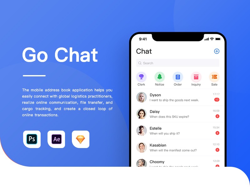 Go Chat App Design_UIada-站酷ZCOOL