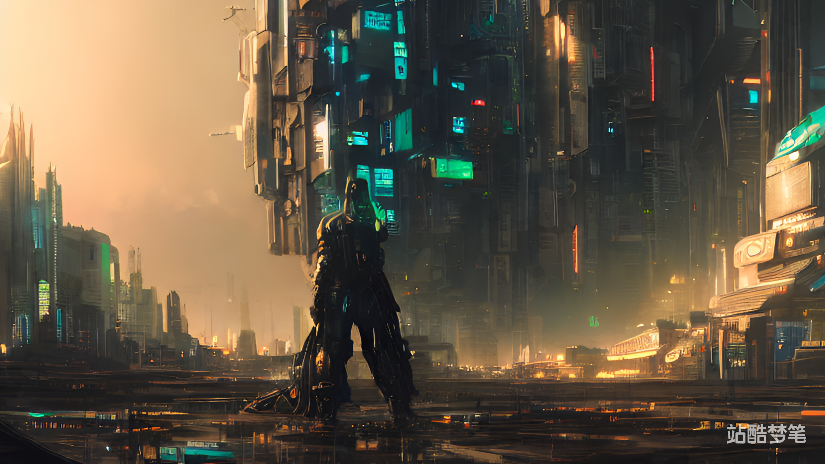 #站酷梦笔#守卫者，赛博朋克_灬Sky丶天空-站酷ZCOOL