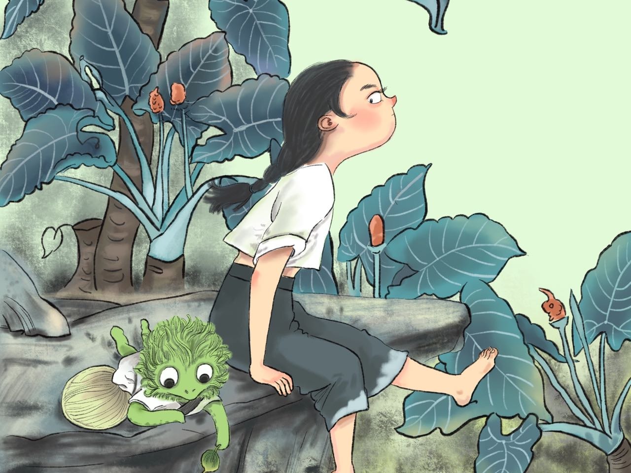 仿水墨风插画_Lizzy毛毛妈-站酷ZCOOL