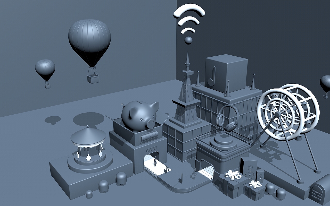 C4D简单建模_喜羊羊爱平底锅-站酷ZCOOL