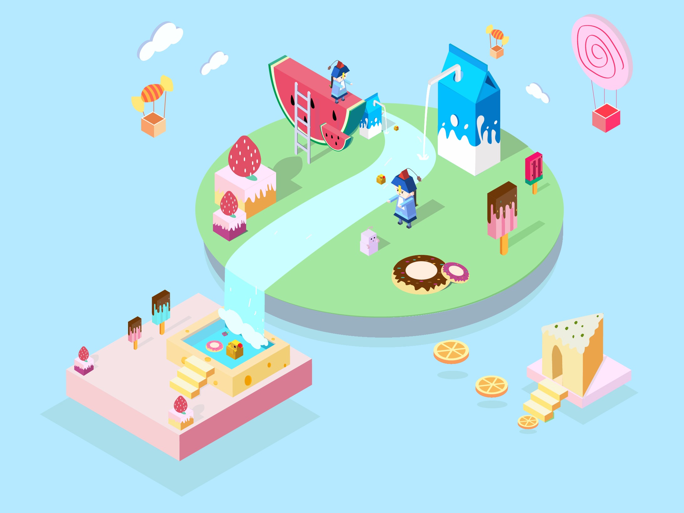 2.5D作品_弯弯月牙L-站酷ZCOOL