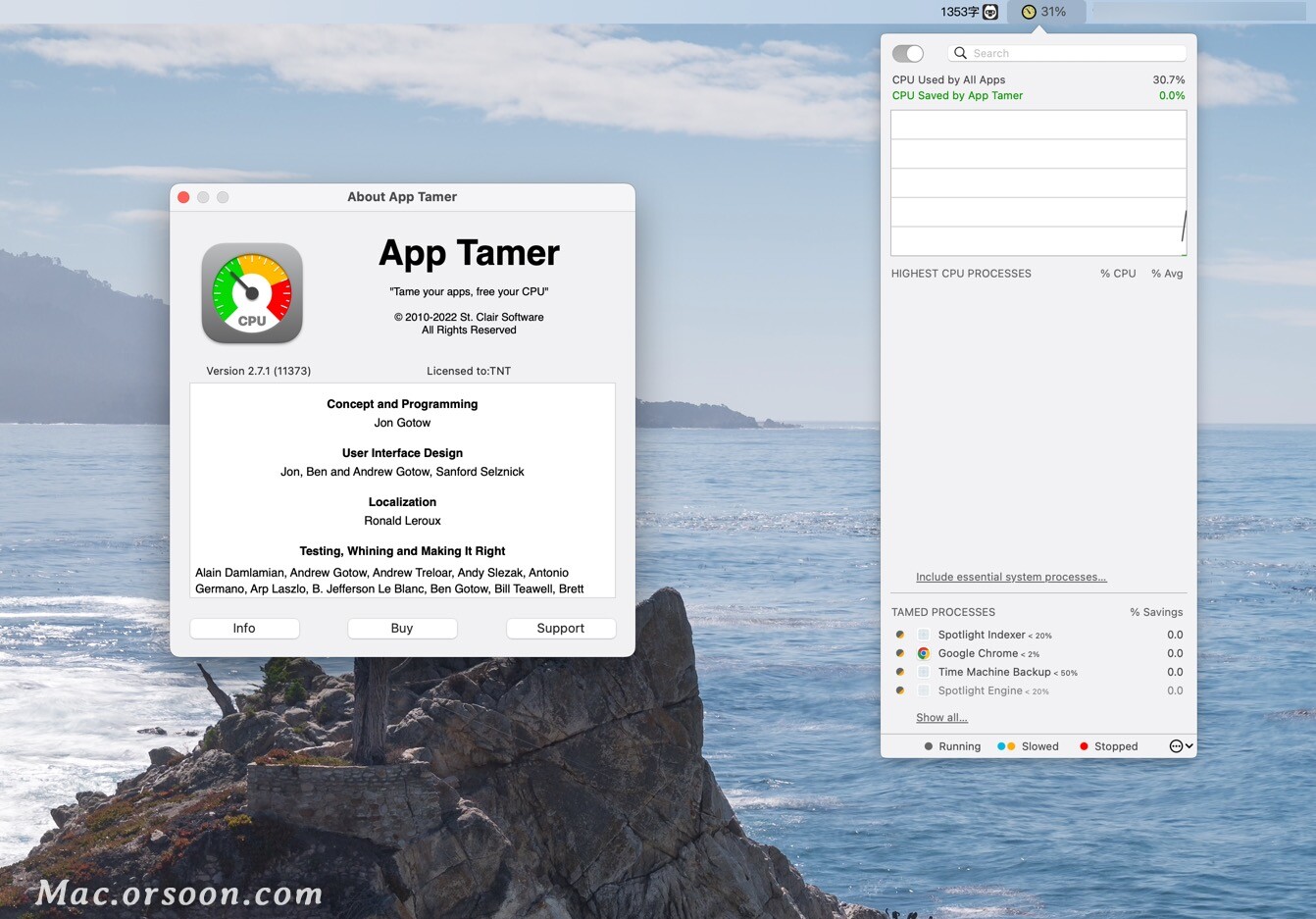 mac装机必备的电池管理工具：App Tamer Mac版_角落里的艺术家H-站酷ZCOOL