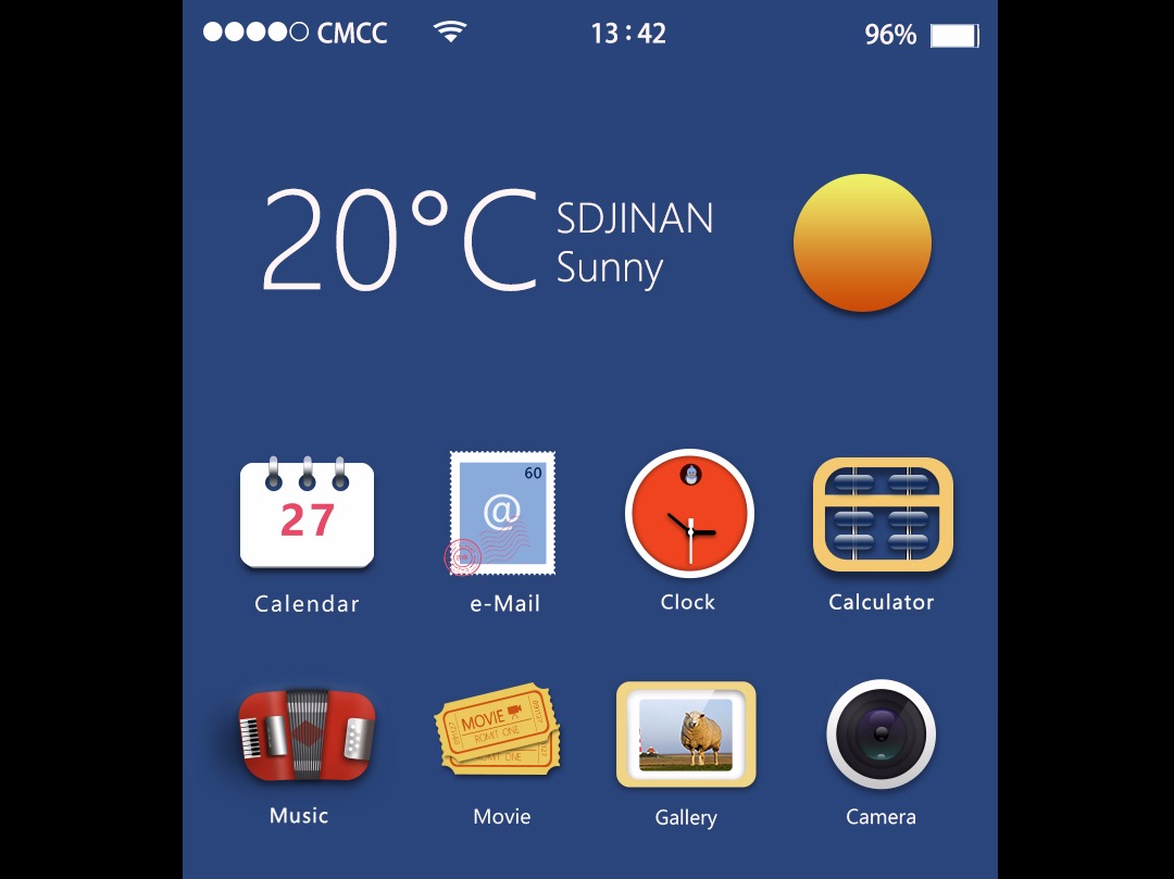 UI手机系统界面临摹20170603_Ann安301-站酷ZCOOL
