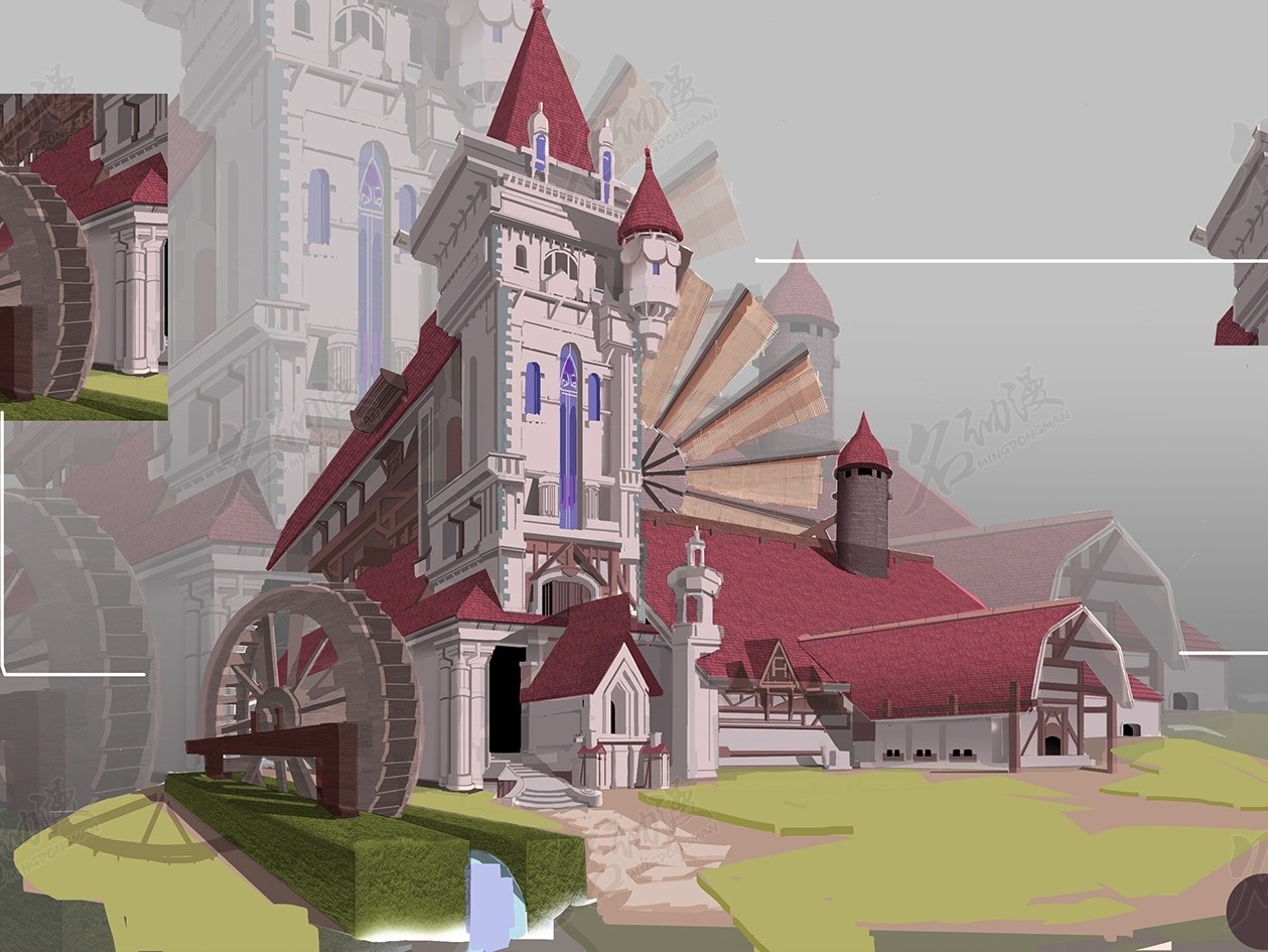 宫殿一角_名动漫CG数娱-站酷ZCOOL