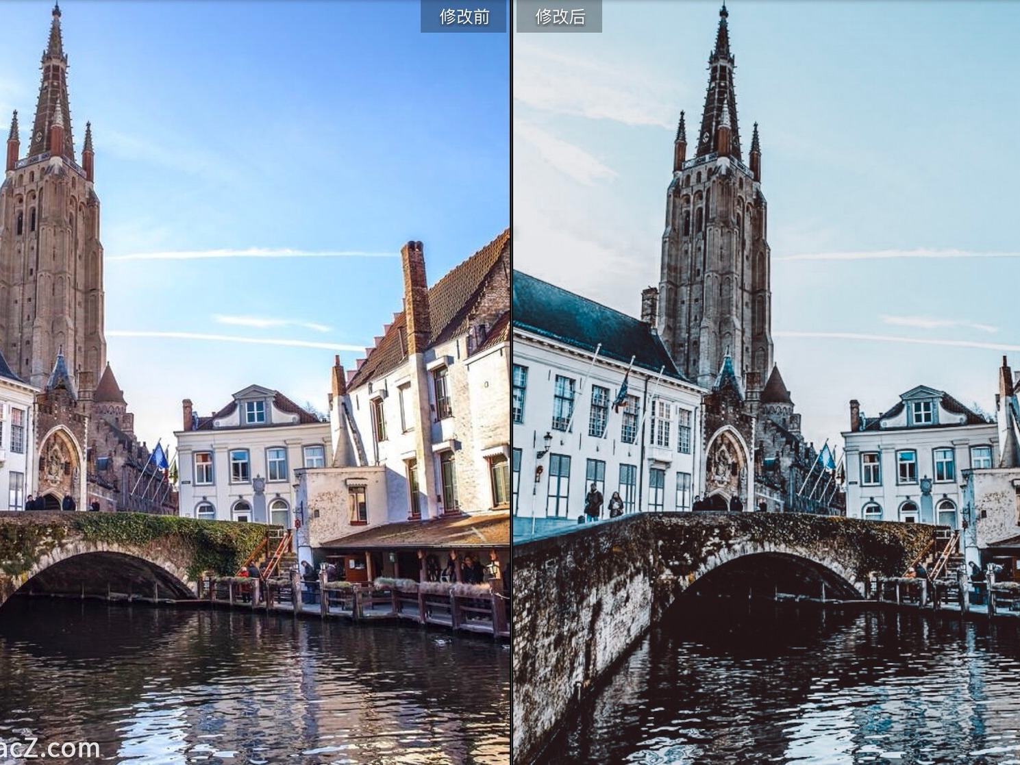 蓝色都市调色滤镜lr预设_mac开心-站酷ZCOOL