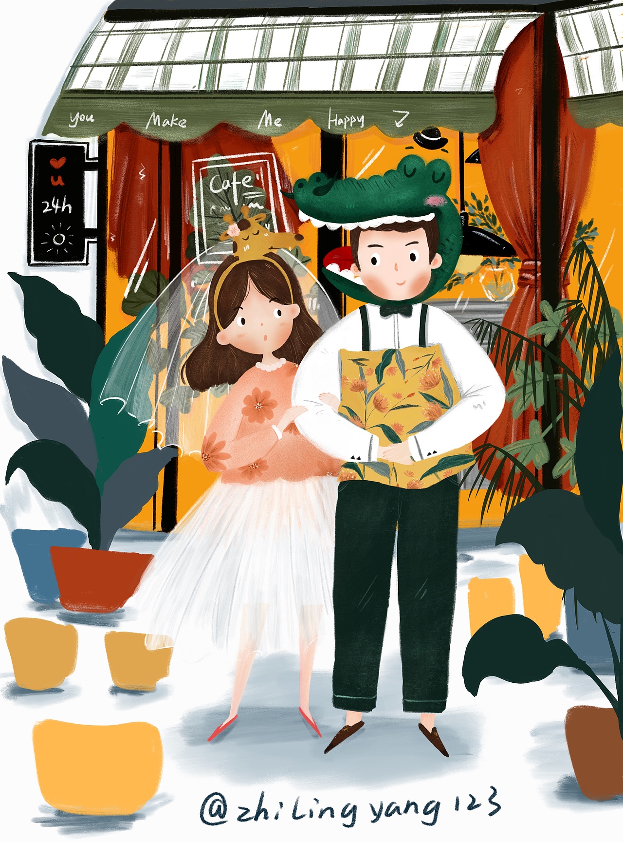 【365每日一画／D46】临摹_插画师杨志玲-站酷ZCOOL