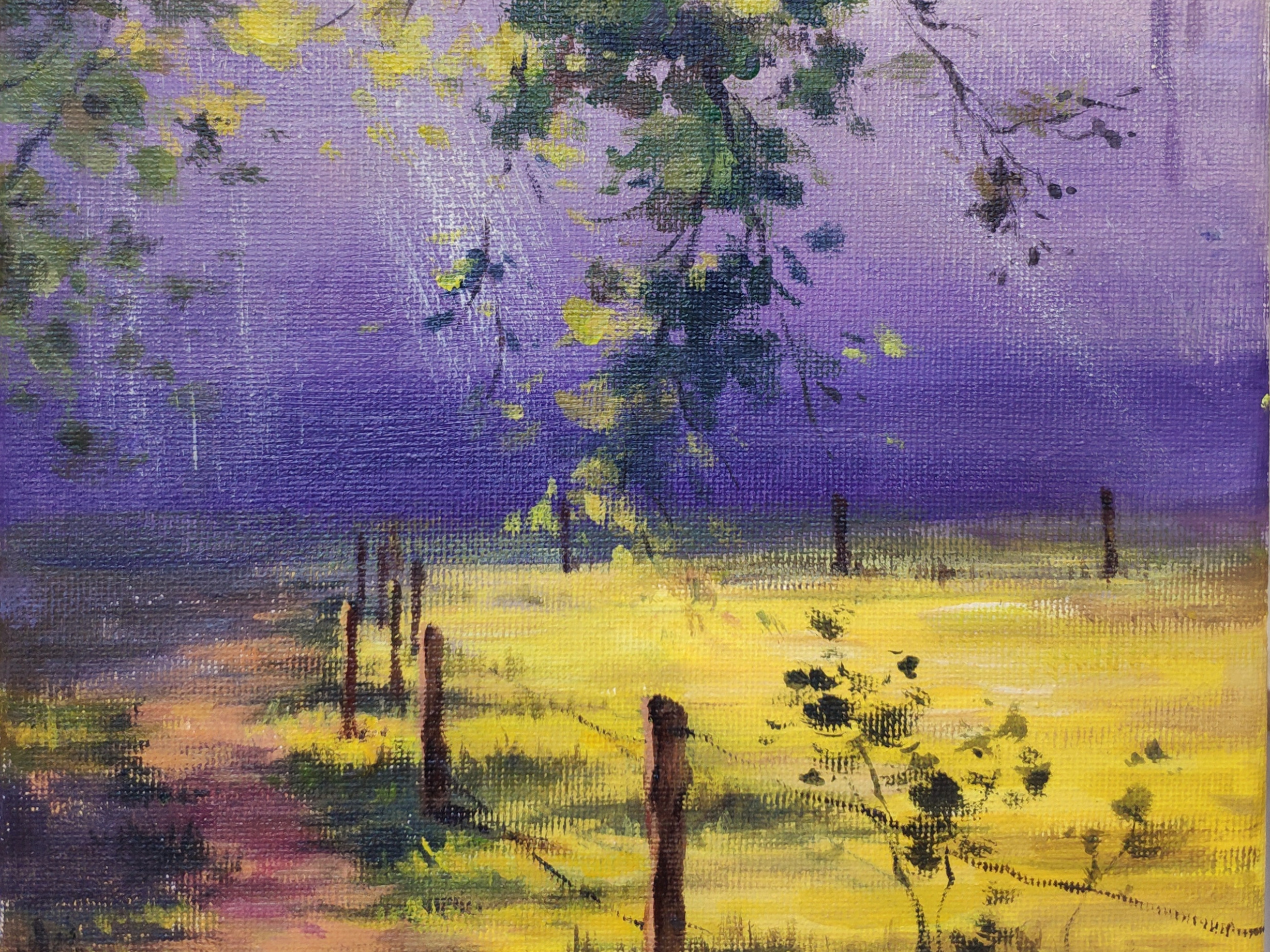 第一次玩丙烯，风景临摹_木香子Ivana-站酷ZCOOL