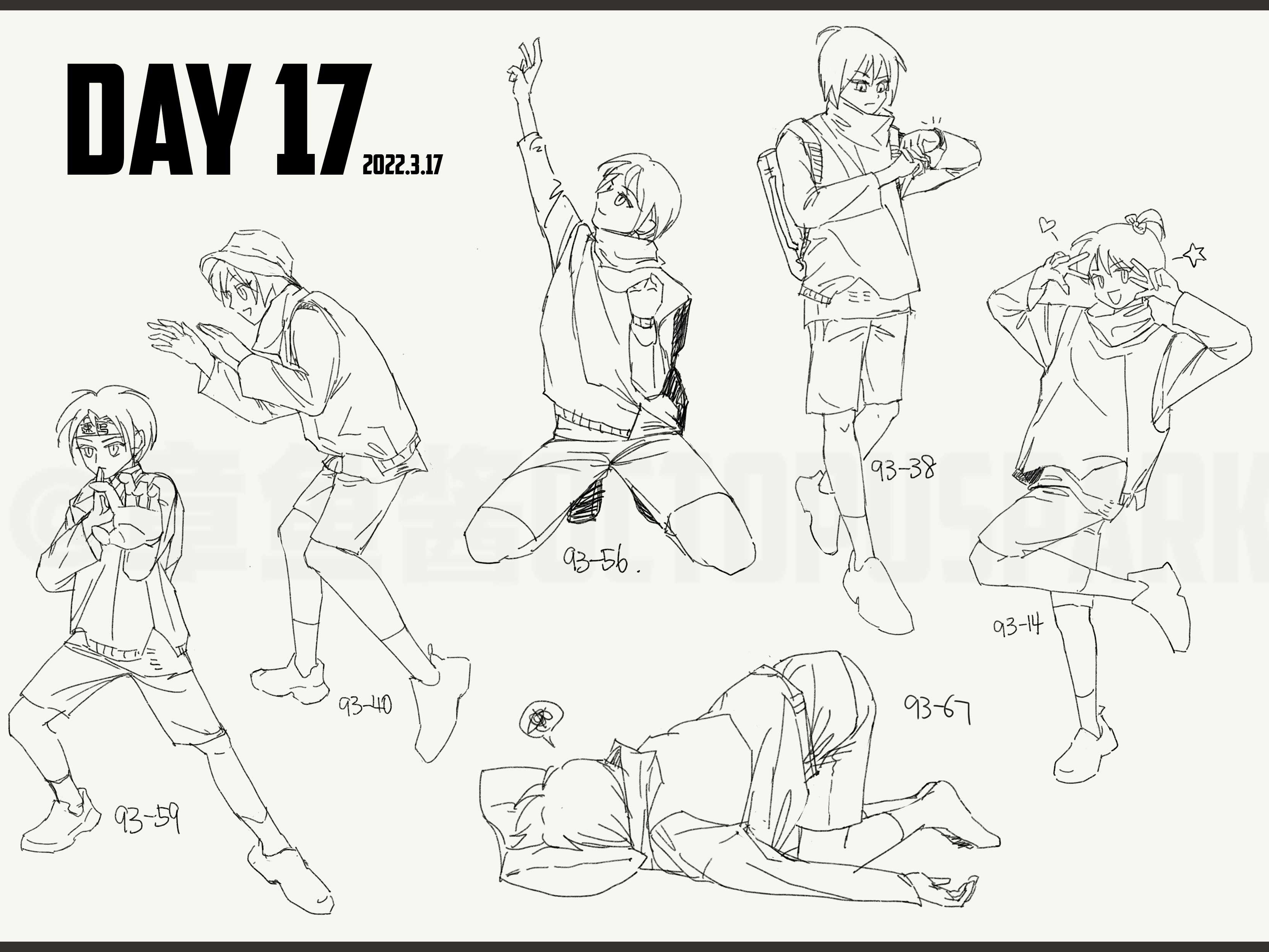 #速写60天挑战赛#Day17@速写班长_章鱼酱油-站酷ZCOOL