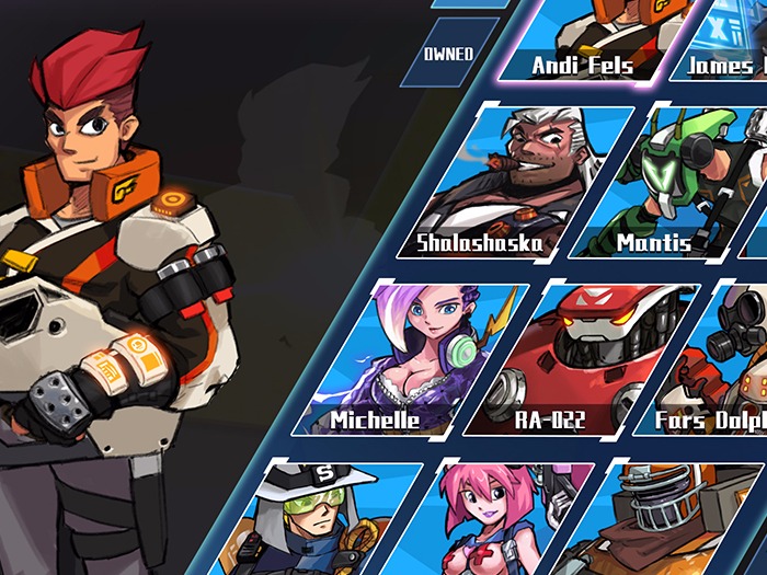 《WARHEAD PIONEER》的角色选择和切换_GORGEOUS_高三欠-站酷ZCOOL