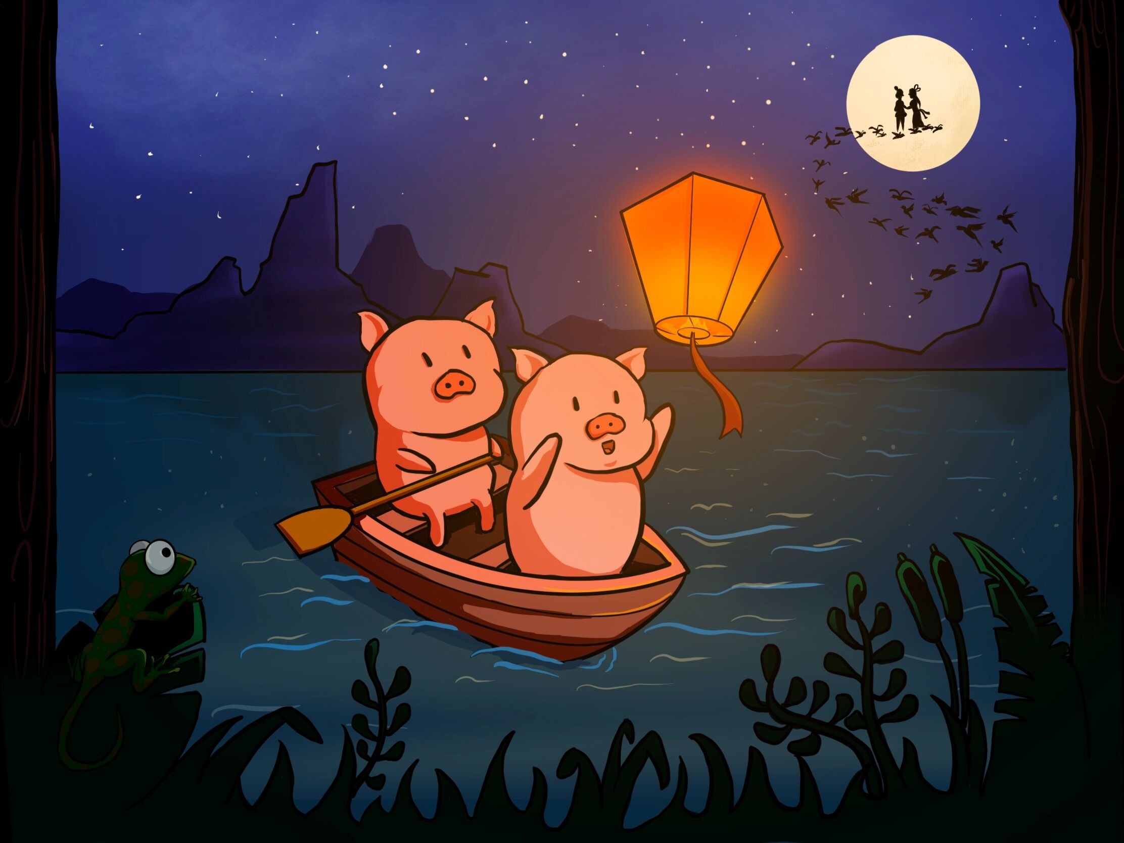 七夕祝自己心想好事成_Pan_YCc-站酷ZCOOL