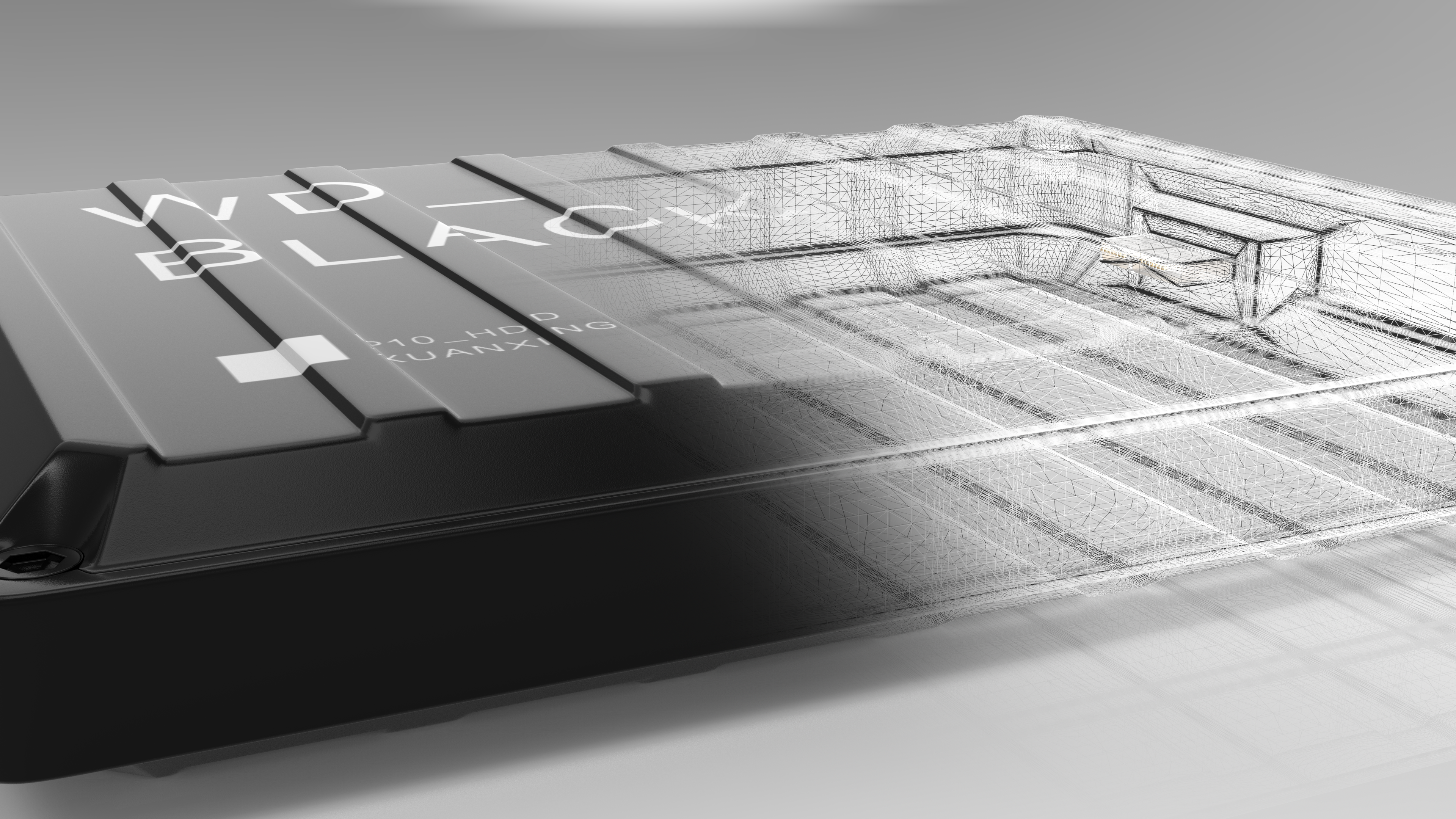 WD_Black_硬盘练习建模_星垠-站酷ZCOOL