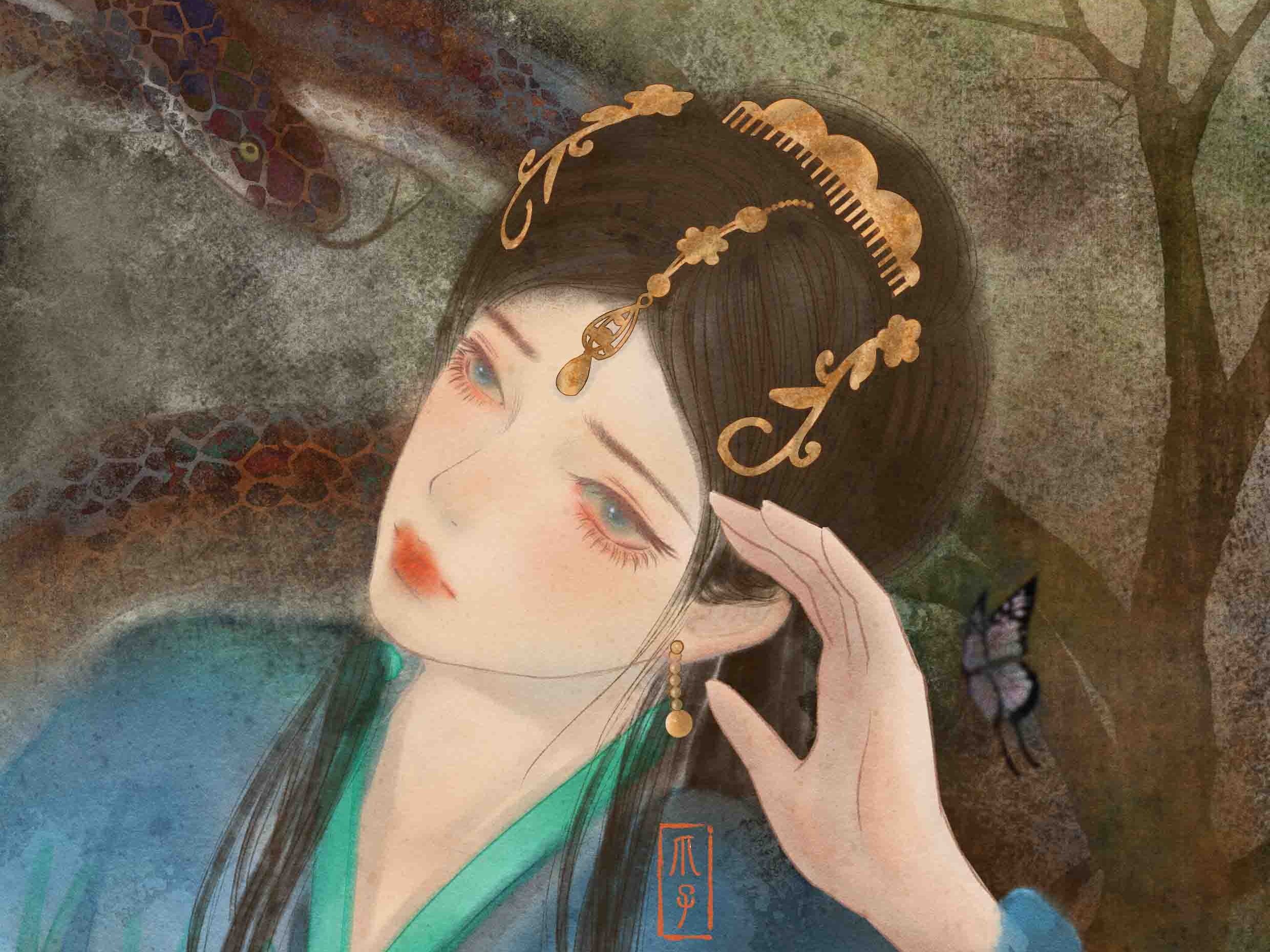 蛇女_爪子呀ZHUAZI-站酷ZCOOL