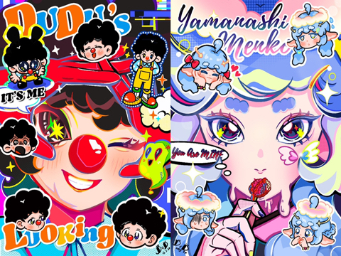 原创创意插画 | DUDU x Menko_胀肚肚噢_-站酷ZCOOL