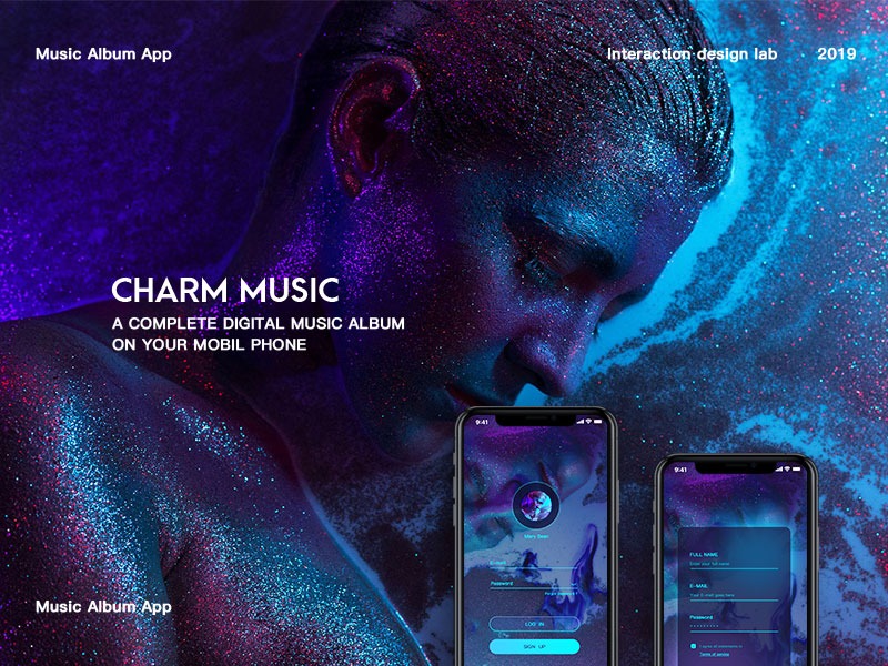 CHARM MUSIC APP界面设计_盐与药-站酷ZCOOL