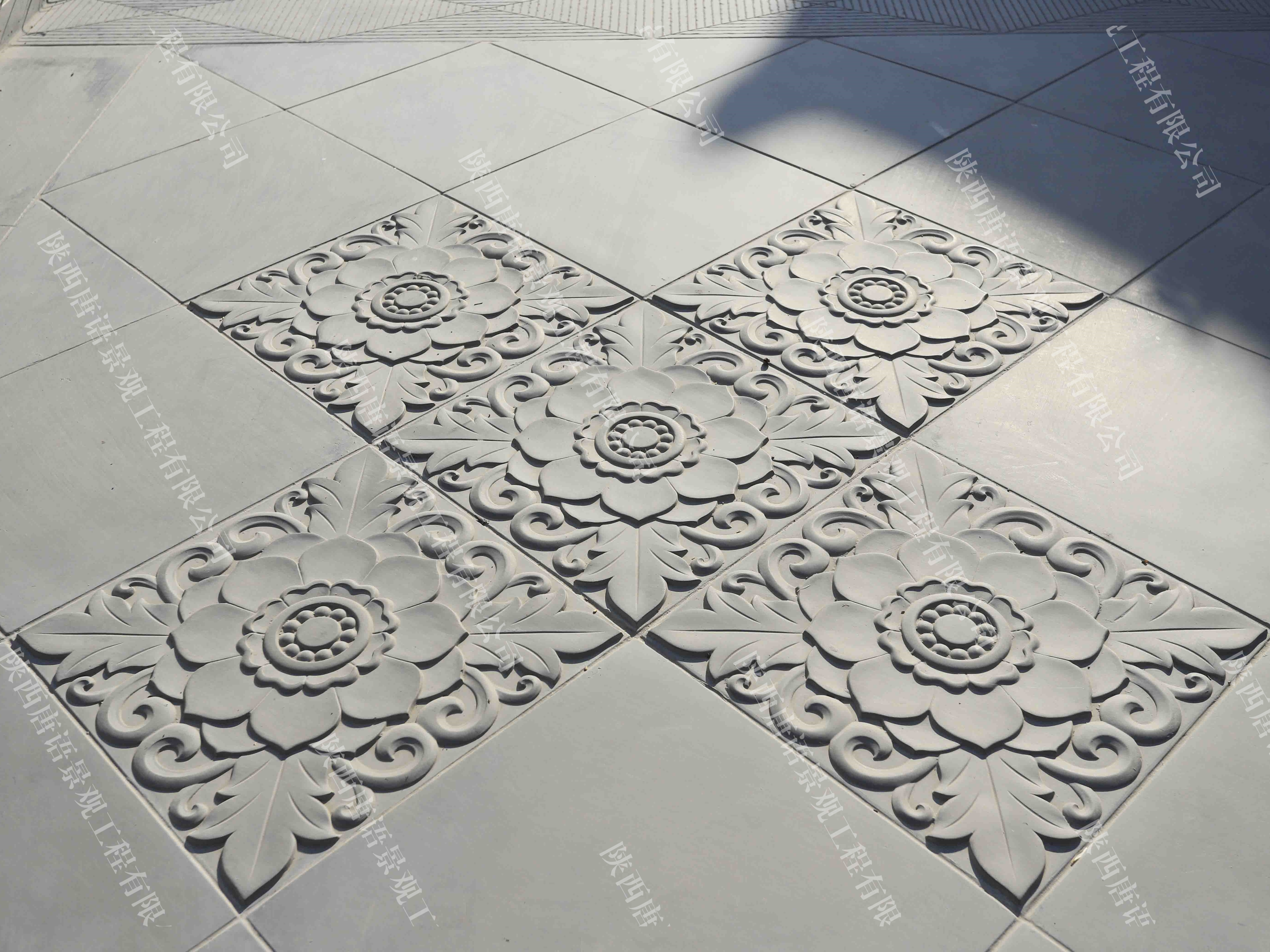 中式园林地砖实景展示_tyzd-站酷ZCOOL