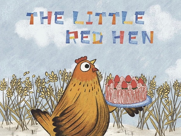 THE LITTLE RED HEN 》_高高的冬菇-站酷ZCOOL