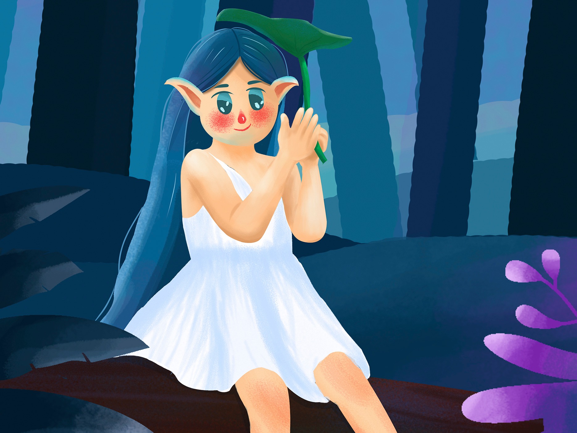 森林小女孩_婷子TT-站酷ZCOOL