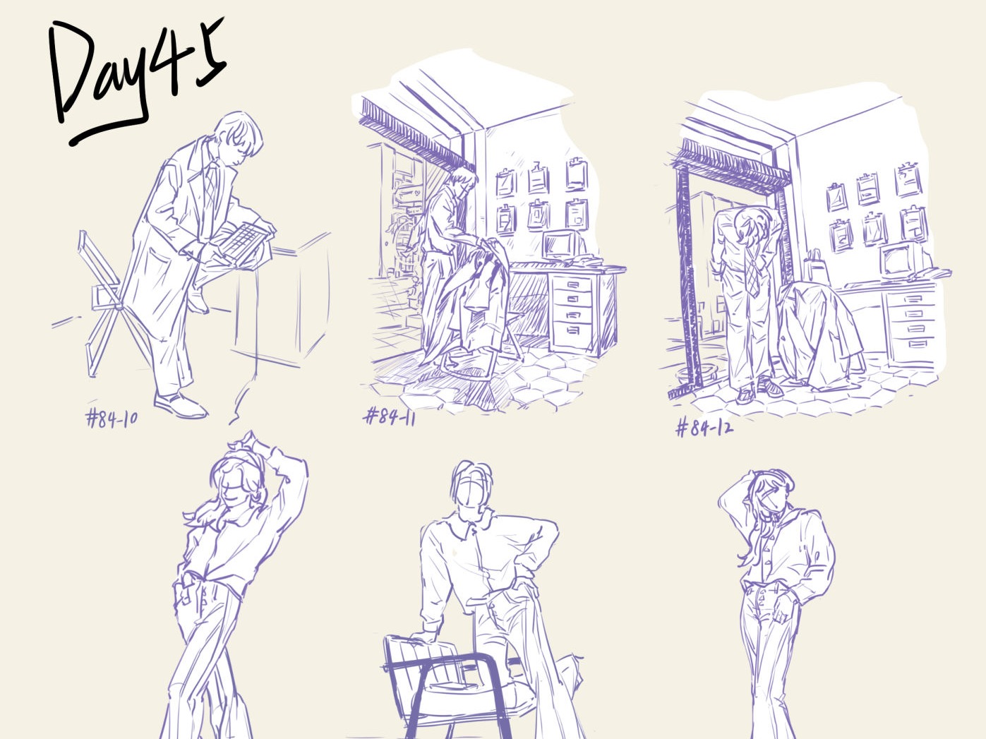 Day45 @速写班长 #速写60天挑战赛# _一语四字-站酷ZCOOL