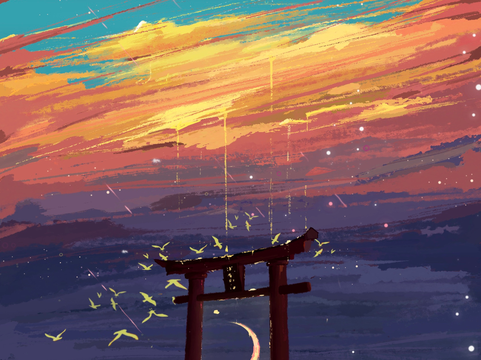 落日中弥漫的橘_呓逾-站酷ZCOOL