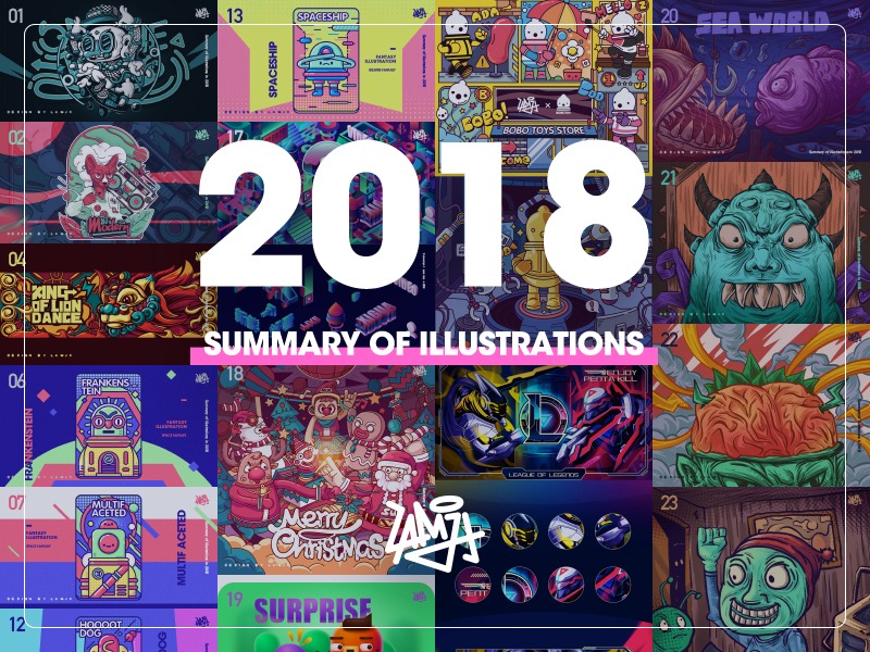 2018作品总结©️LAMJX_XIONGMU_熊木-站酷ZCOOL