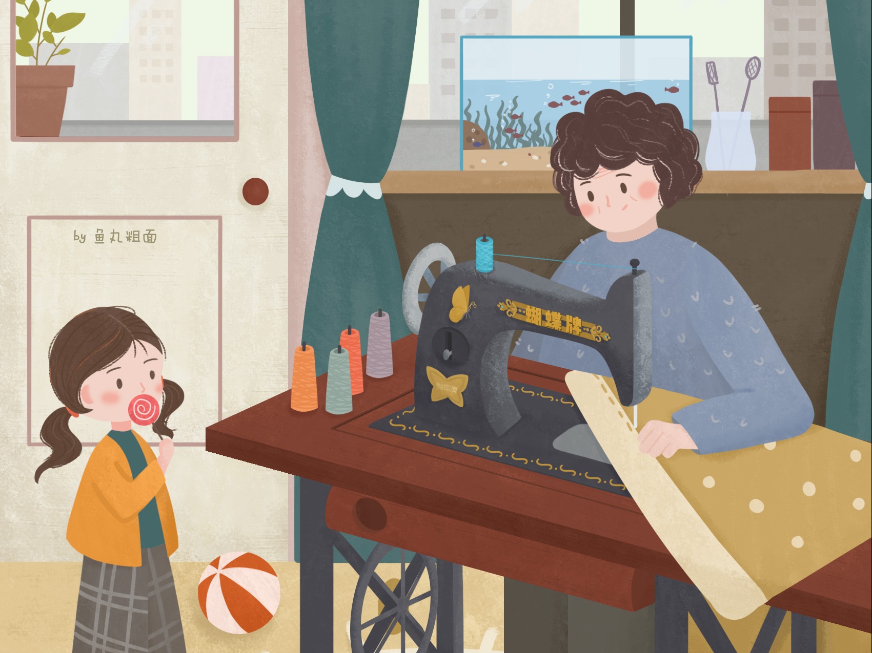 姥姥的缝纫机_鱼丸粗面13769-站酷ZCOOL