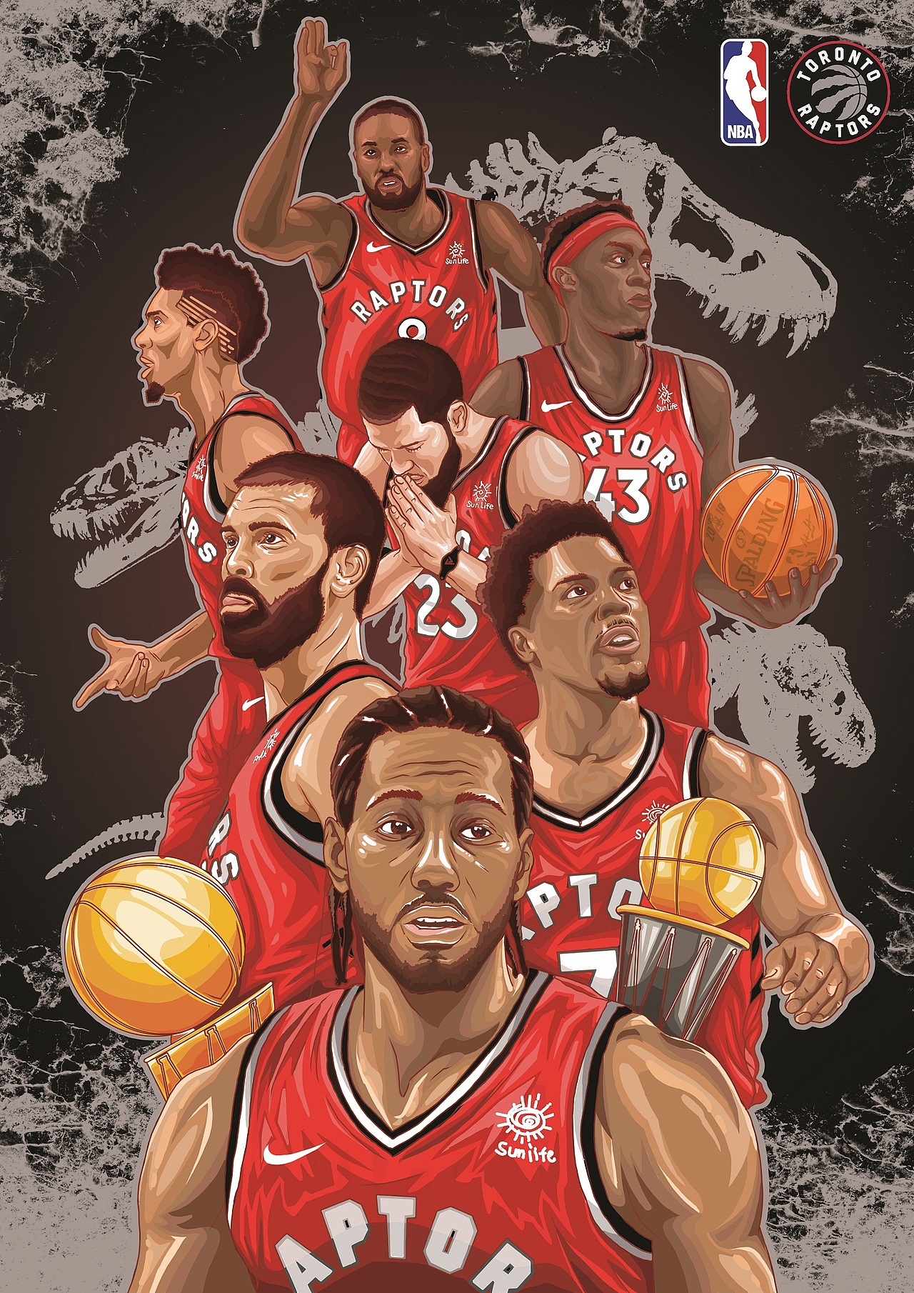 NBA#猛龙总冠军！_Sean恩恩-站酷ZCOOL