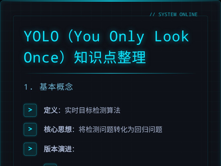 YOLO知识点整理_pannaqlucky-站酷ZCOOL