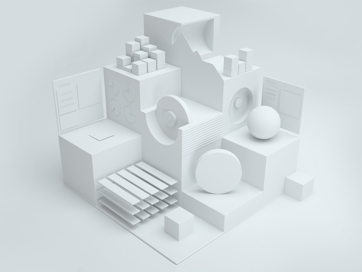 c4d几何场景_创意设计作品图片素材-站酷ZCOOL