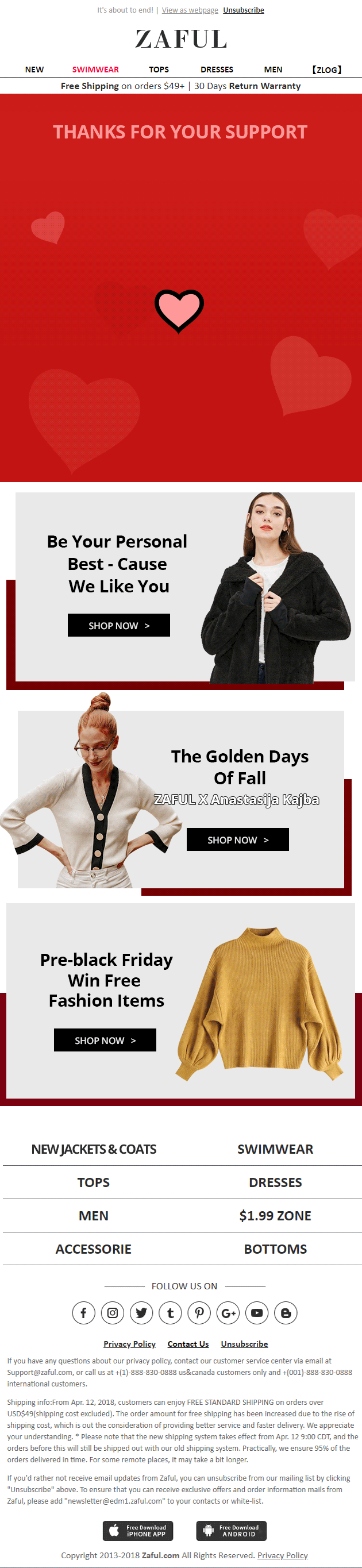 zaful甜蜜邮件_一片云120-站酷ZCOOL