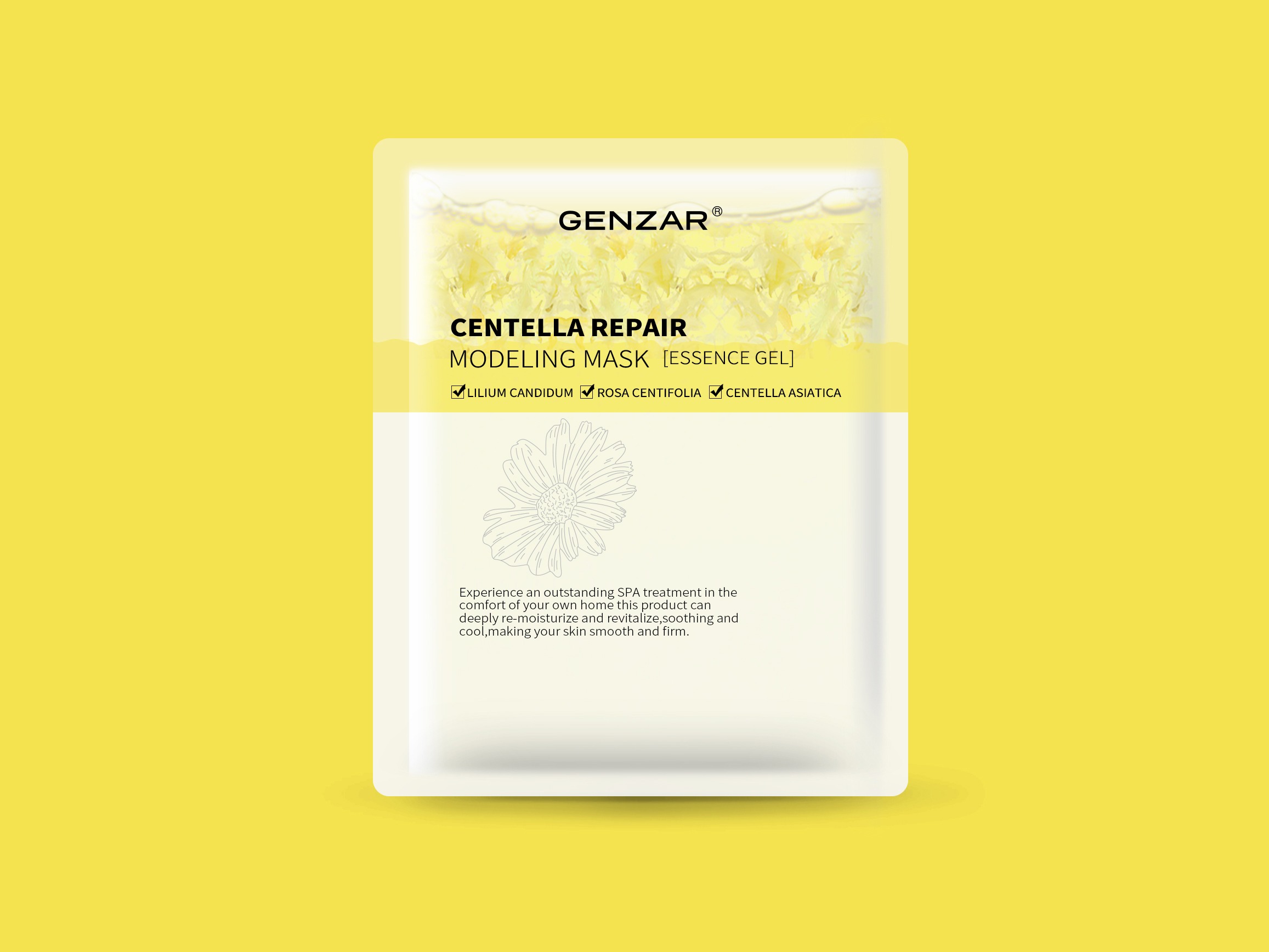 GENZAR金盏花调和面膜设计稿_華金-站酷ZCOOL