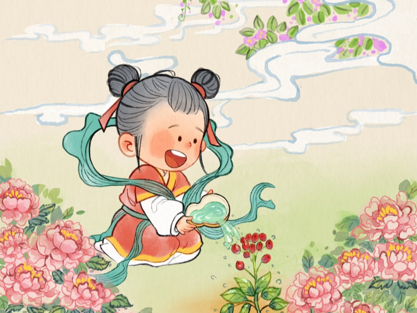 神瑛侍者_芽芽_ling-站酷ZCOOL