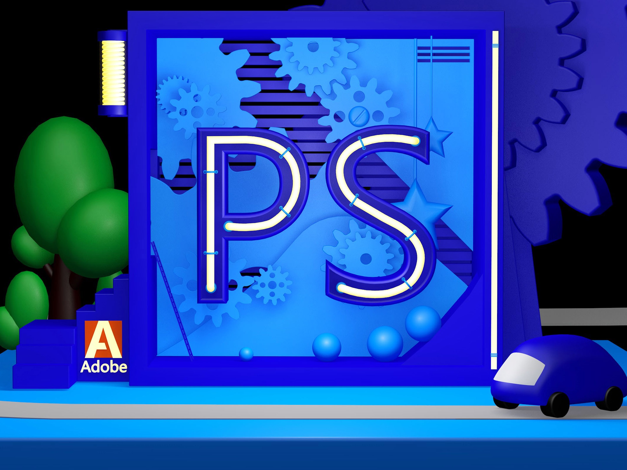 PS图标-C4D练习_愤怒的鹌鹑蛋-站酷ZCOOL