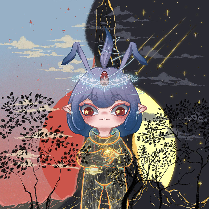 NFT插画｜RIMIA 时空之旅②_Peenov-站酷ZCOOL