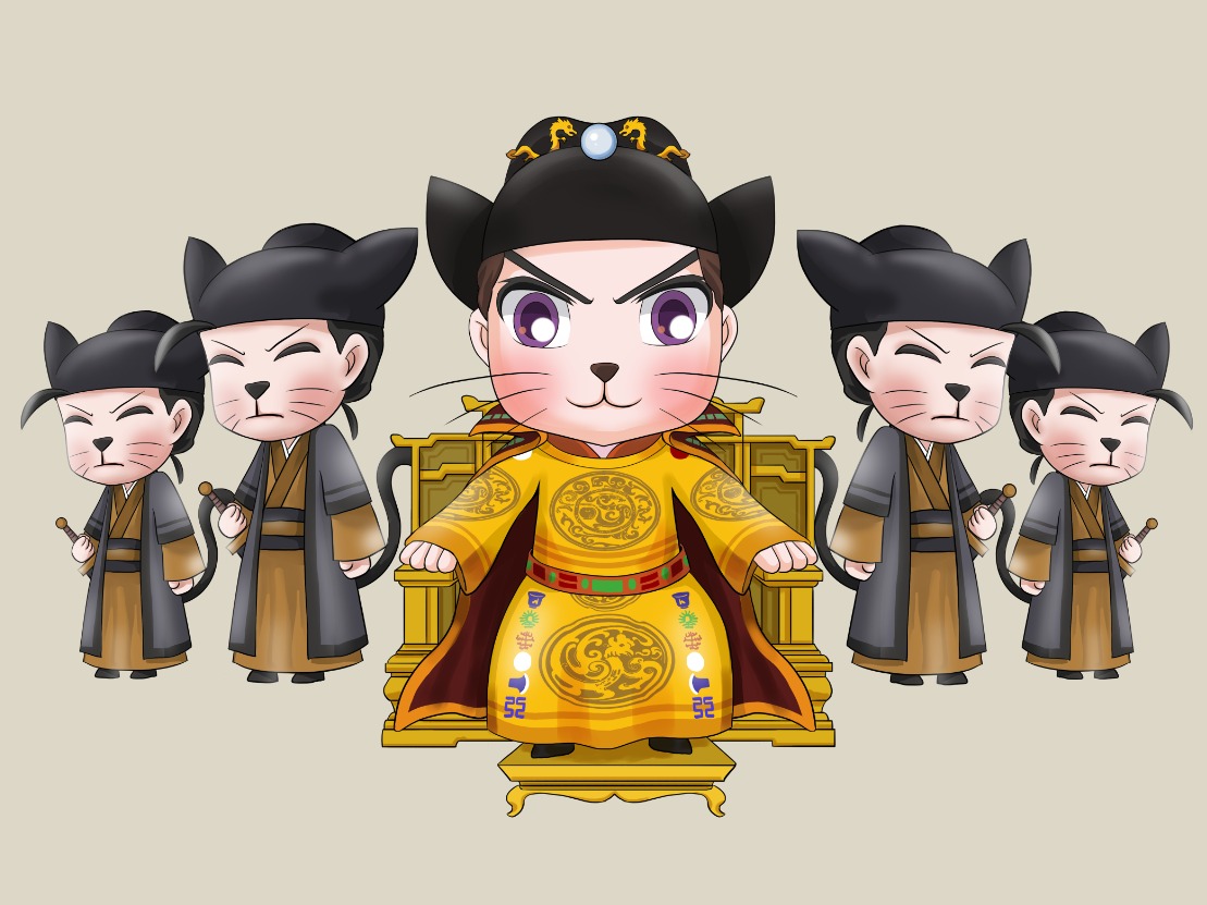 四大名捕猫_一城zZZ-站酷ZCOOL