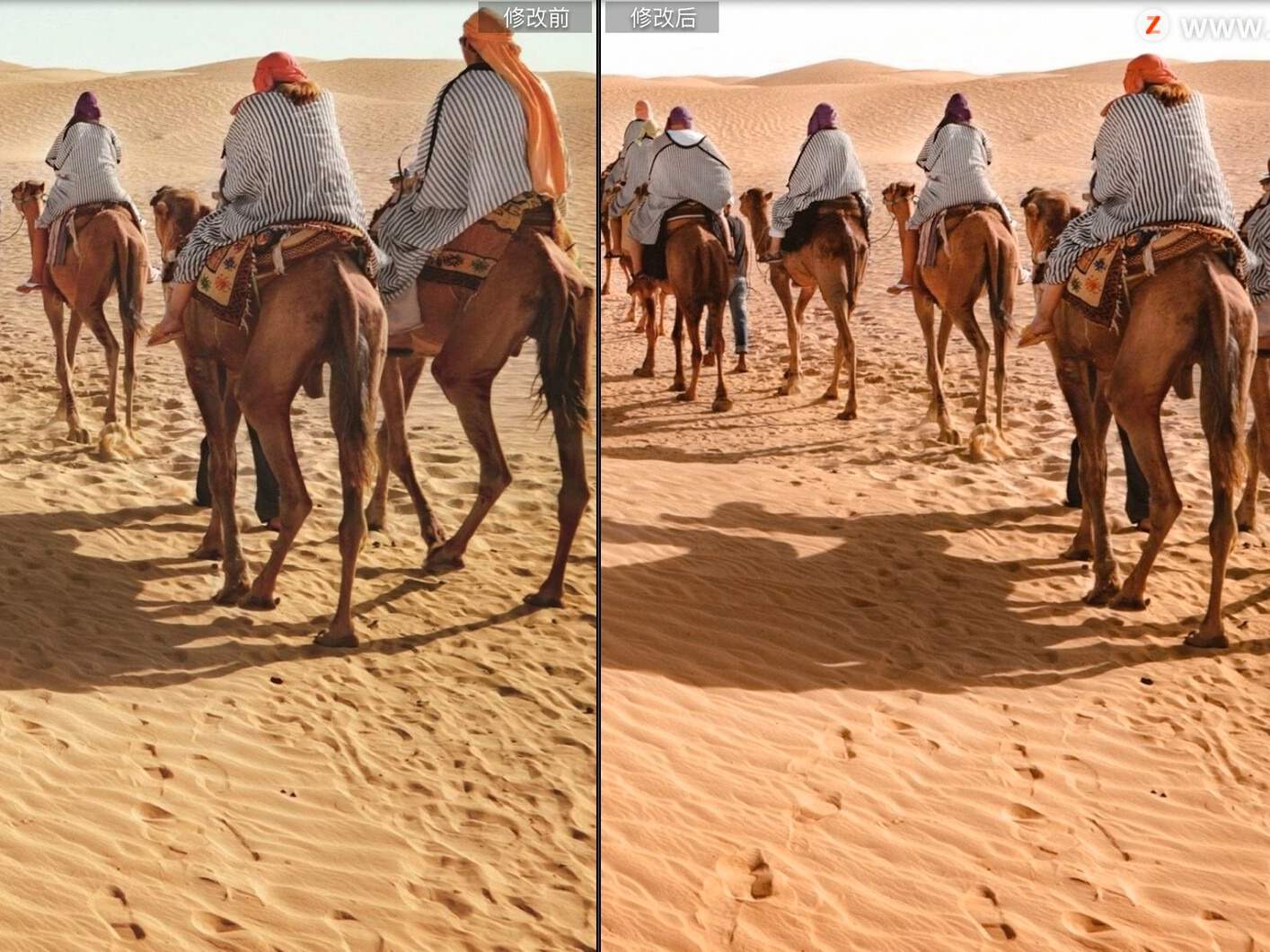 沙漠旅游调色滤镜lr预设_星星星辰大海-站酷ZCOOL