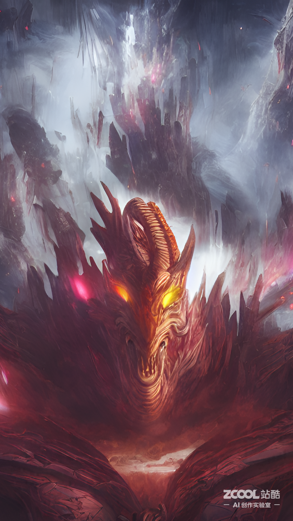 #AI创作实验室#巨龙，玄幻_Mollo_Mo-站酷ZCOOL