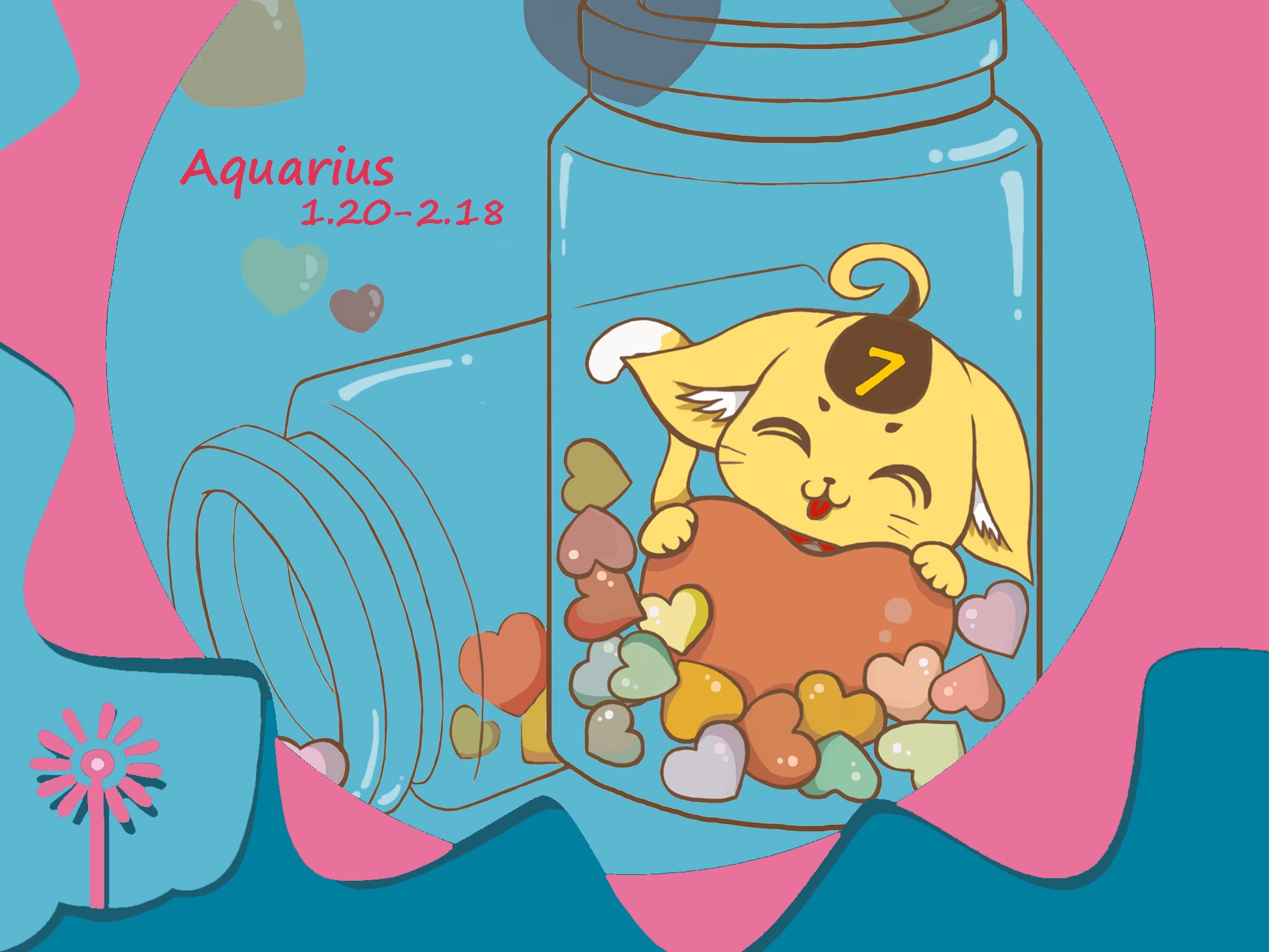 77动漫吉祥物艾奇2018年日历壁纸-电脑版_77动漫acg-站酷ZCOOL