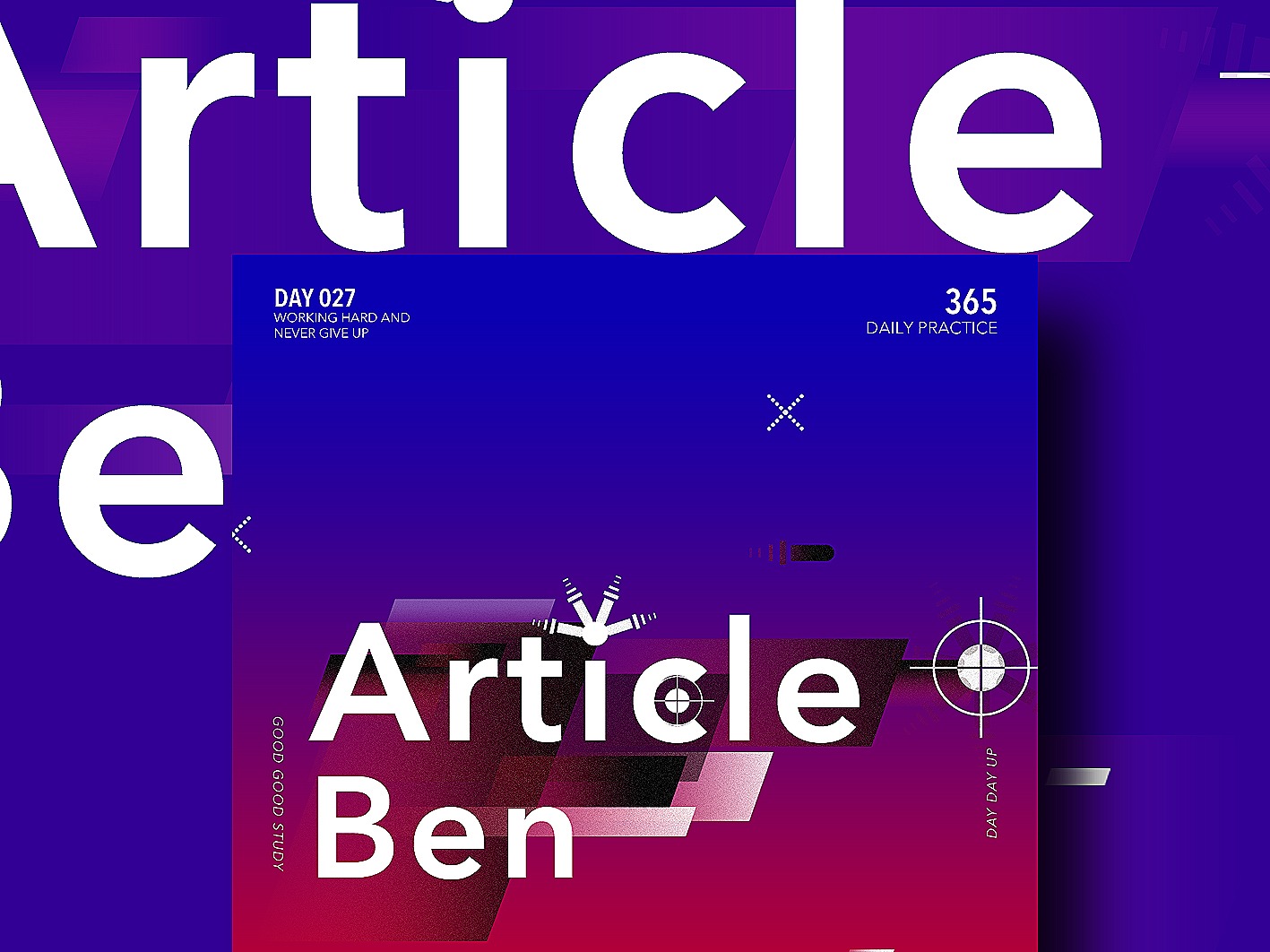 【每日设计】未来主义海报设计_BENNN-站酷ZCOOL